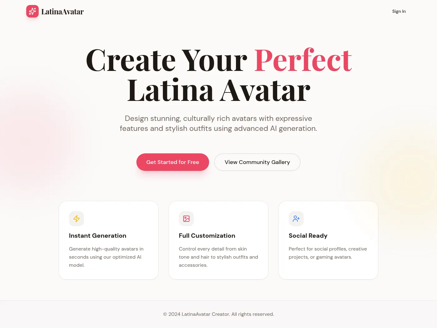 Latina Avatar Creator