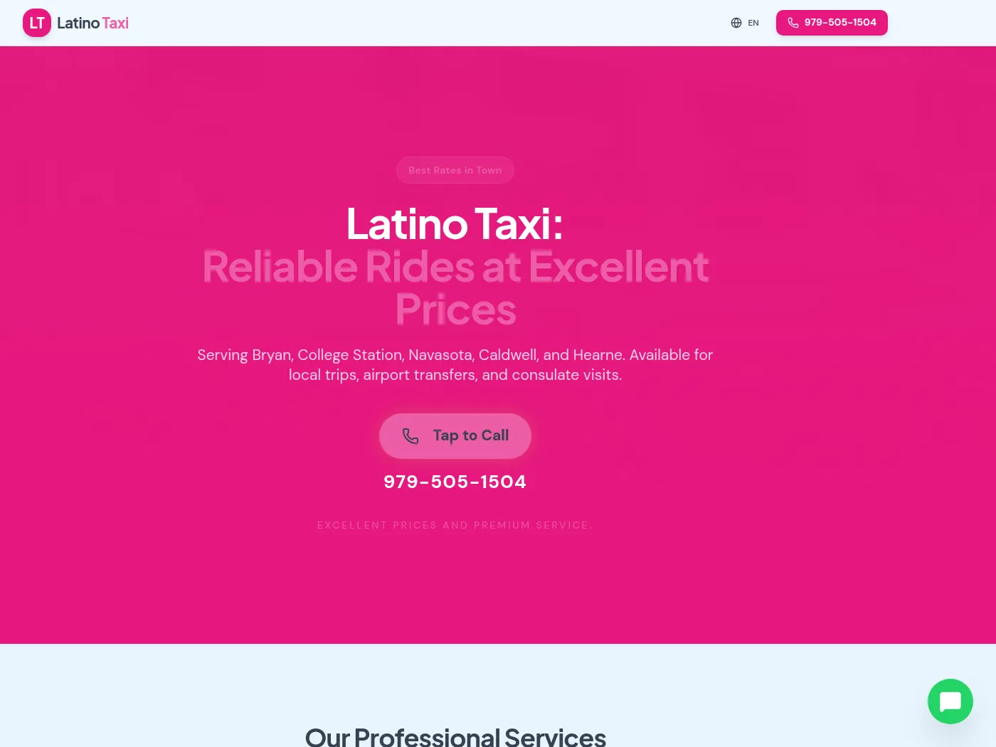 Latino Taxi Web Booking