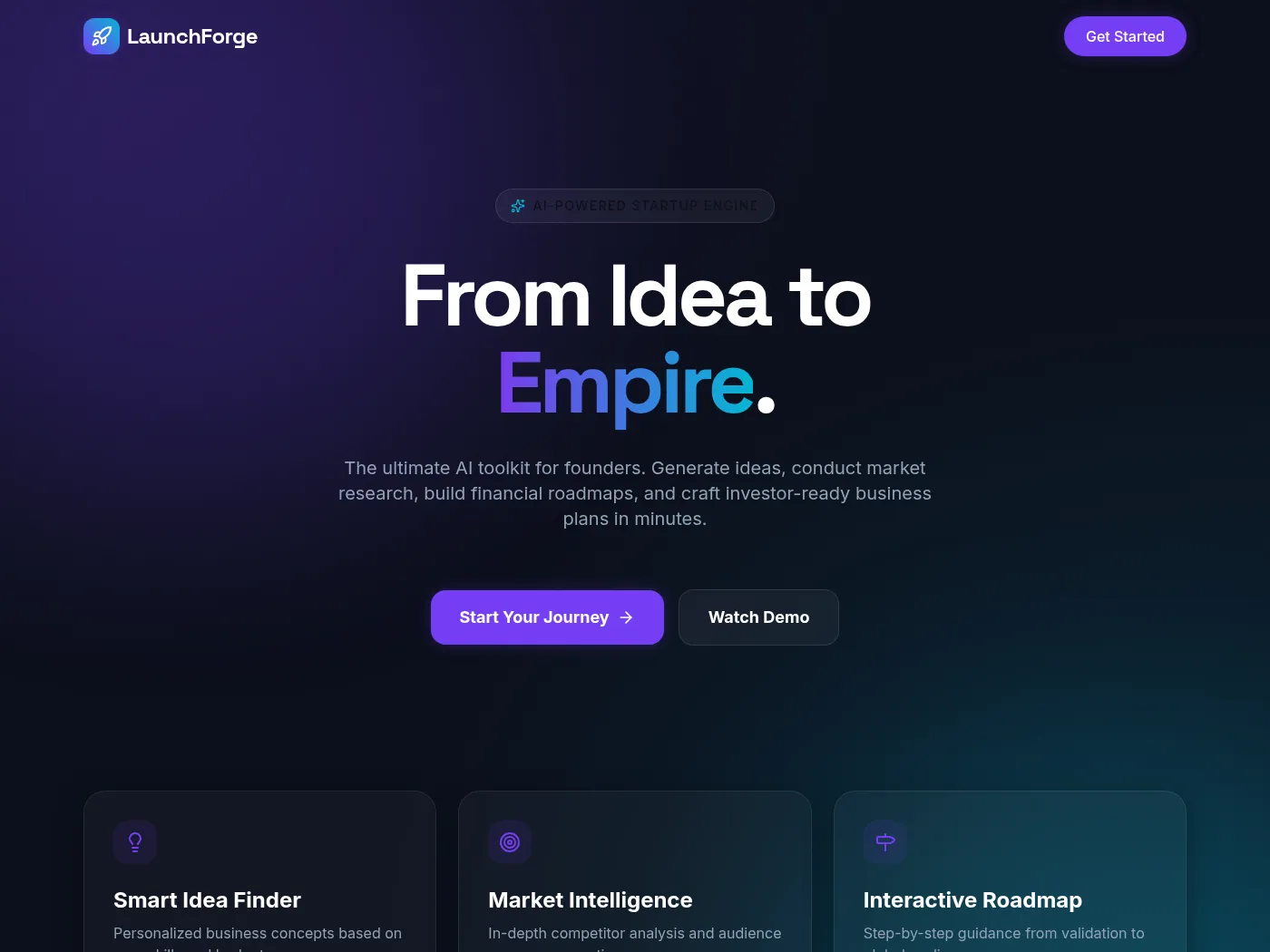 LaunchForge AI Startup Suite