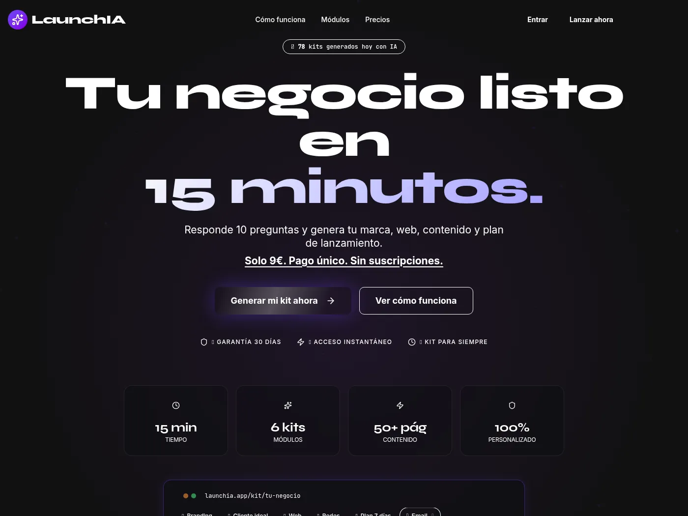 LaunchIA Kit Generator