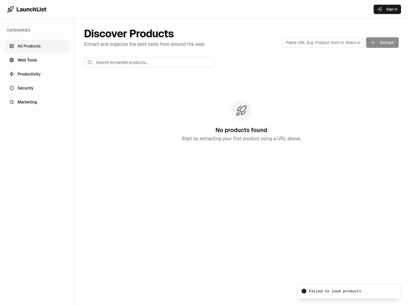 LaunchList Explorer