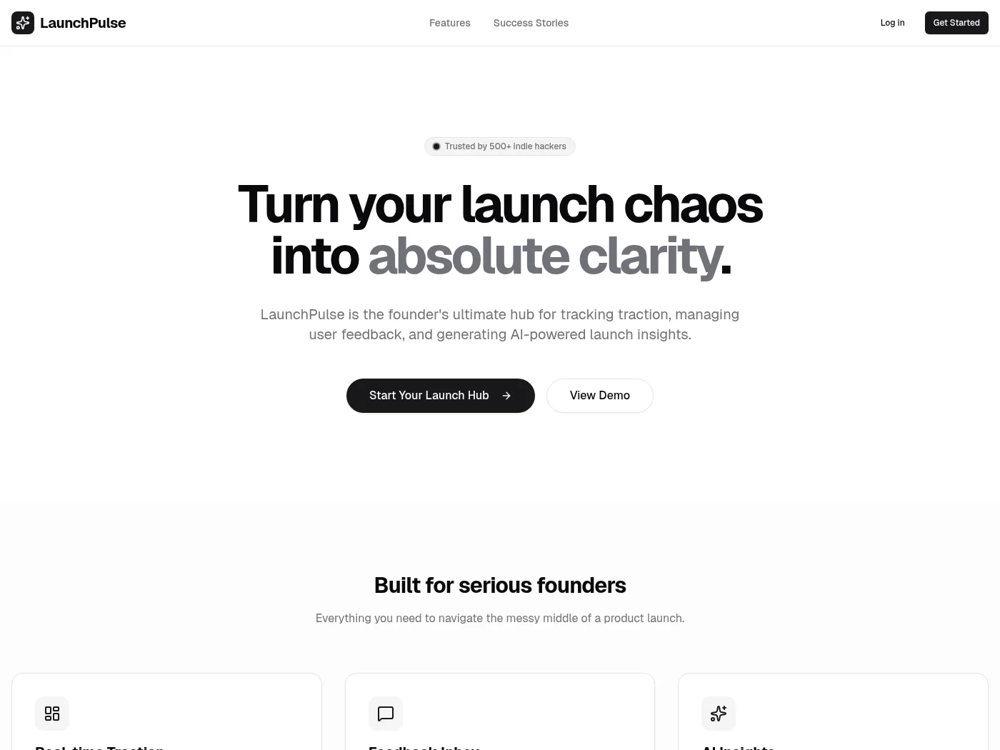 LaunchPulse Founder Hub
