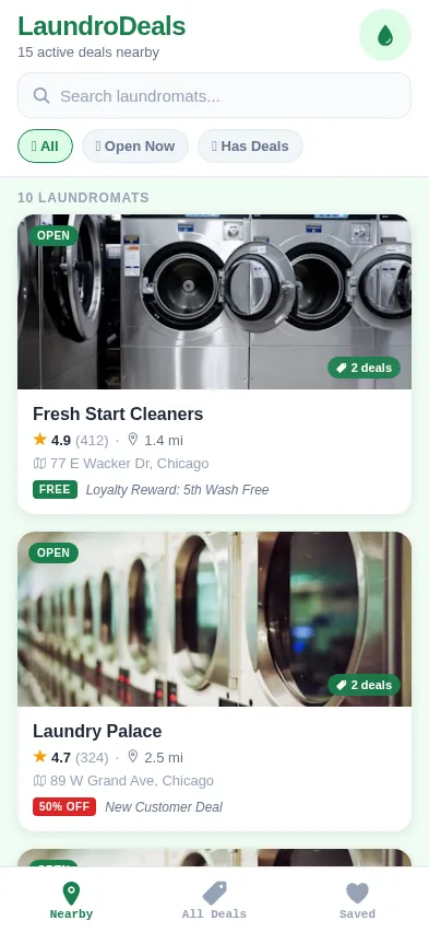 LaundroDeals Finder