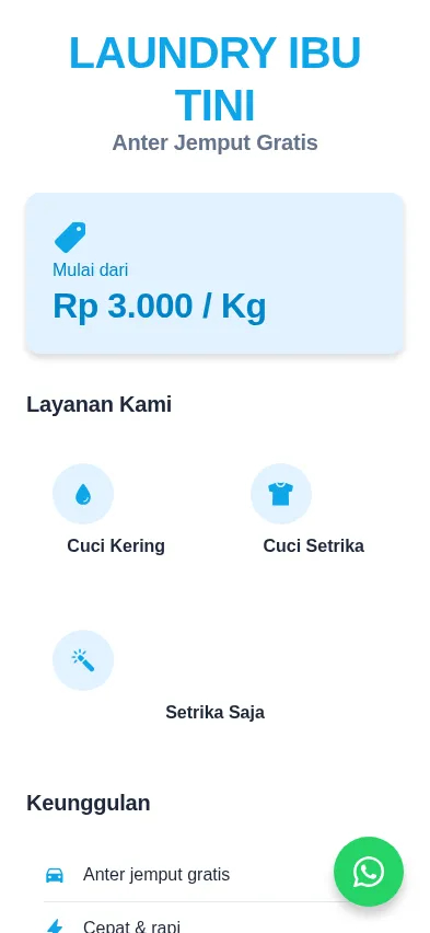 Laundry Ibu Tini App