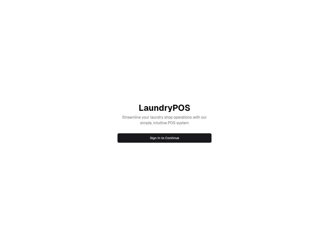 Laundry POS App
