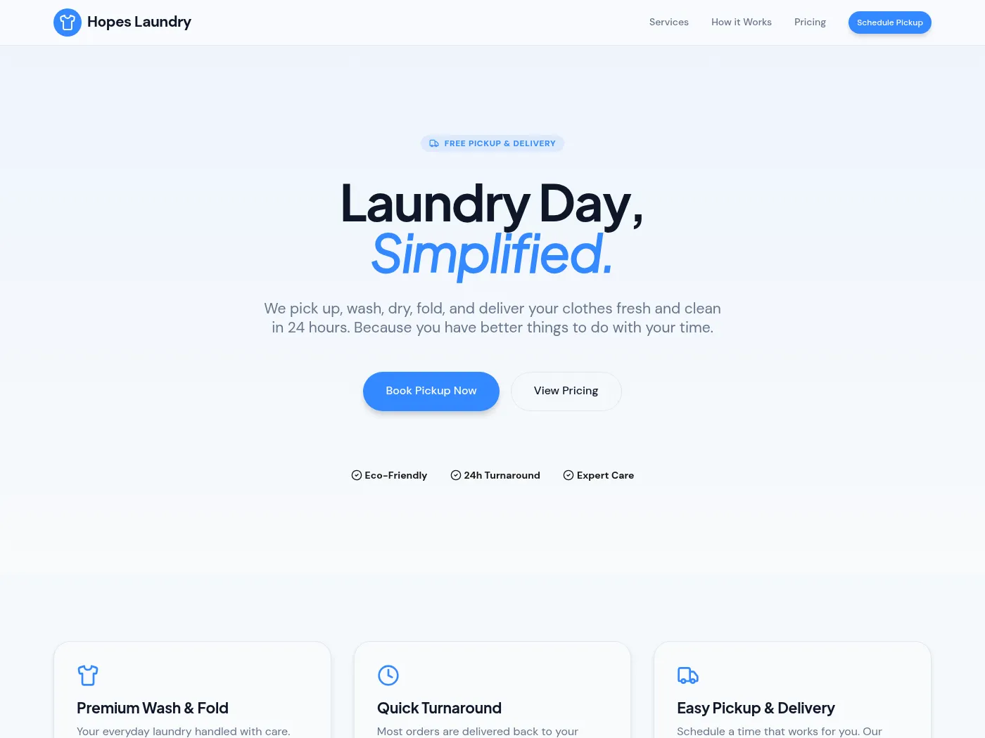 Hopes Laundry Service