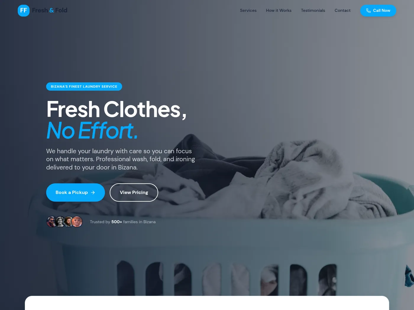 Fresh & Fold Laundry Site