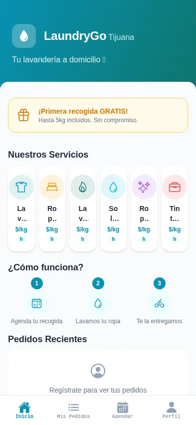 LaundryGo Tijuana App