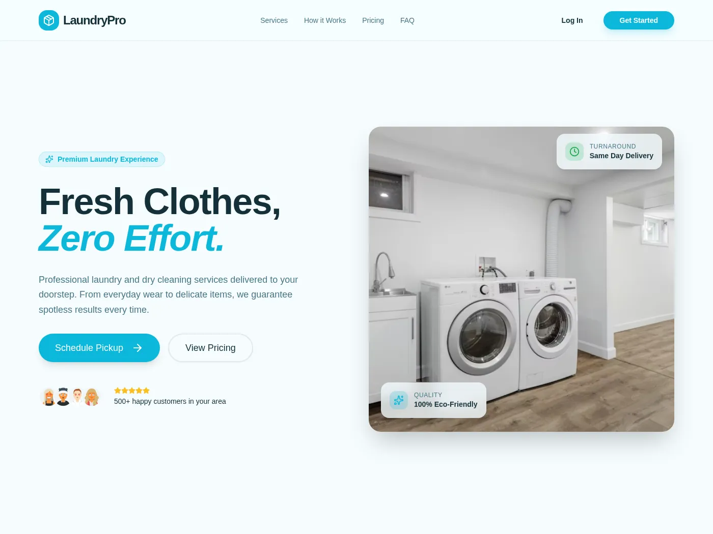LaundryPro Web Portal