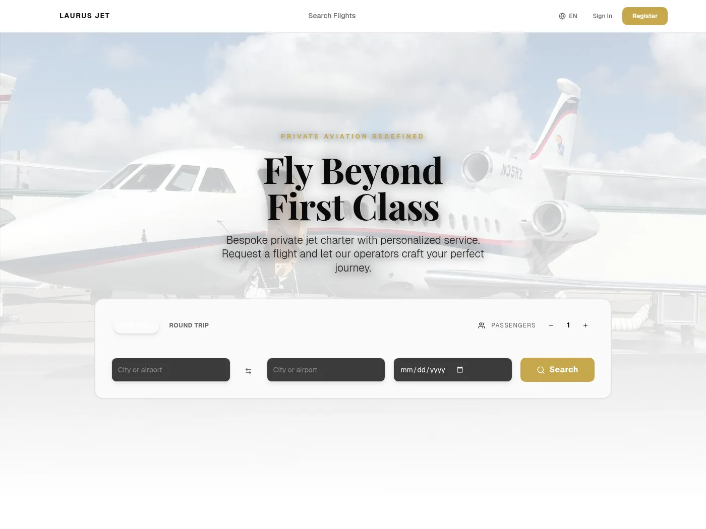 Laurus Jet Booking