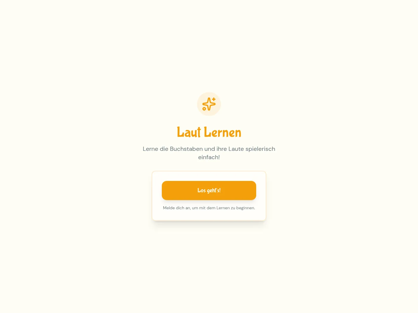 Laut Lernen Kinder