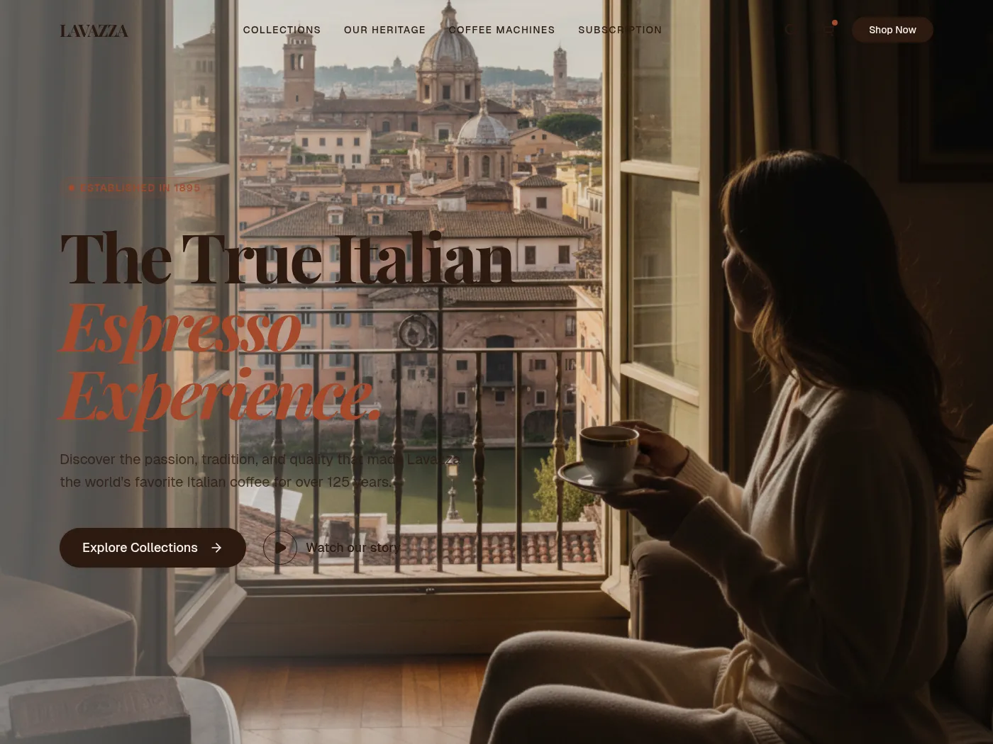 Lavazza Landing Page