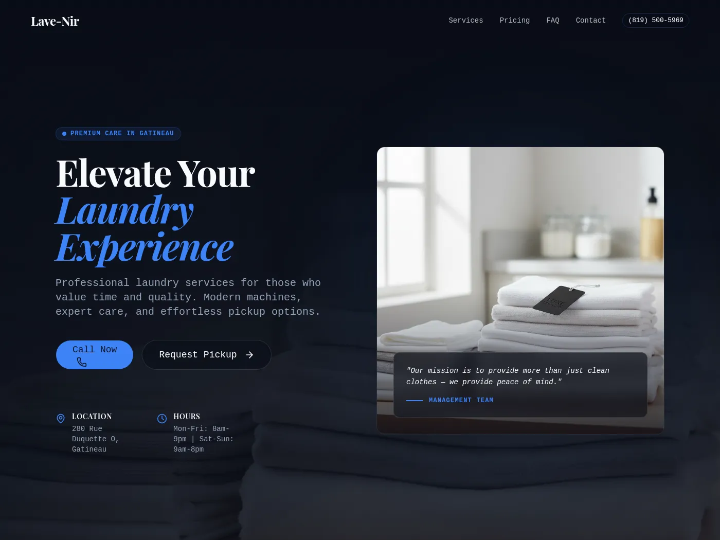 Lave-Nir One-Page Premium