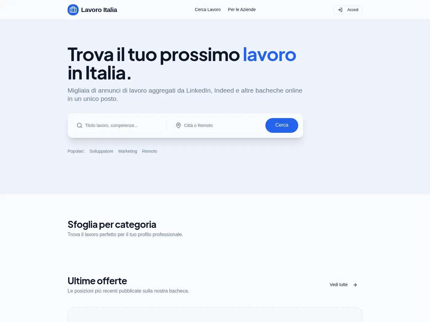Lavoro Italia Board