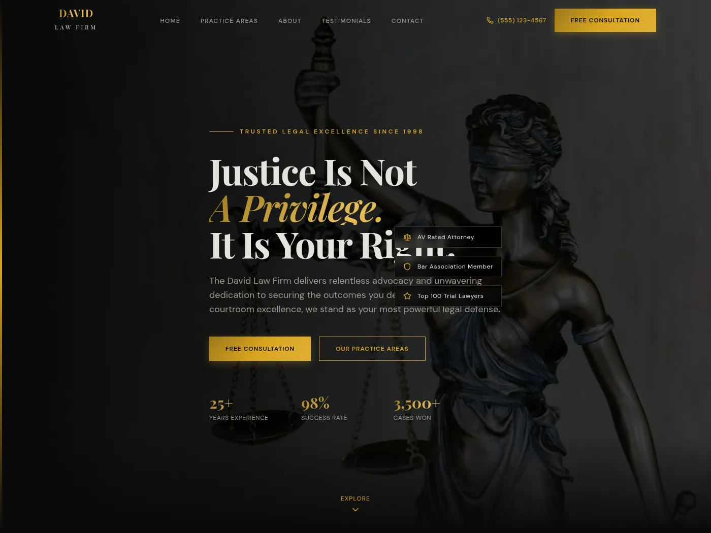 David Law Firm Site
