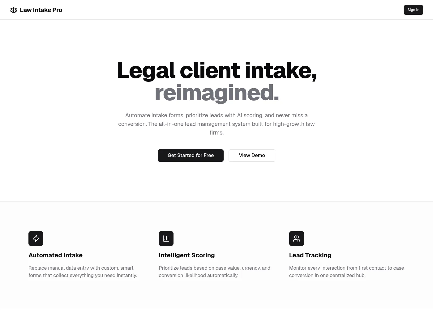 Law Intake Pro
