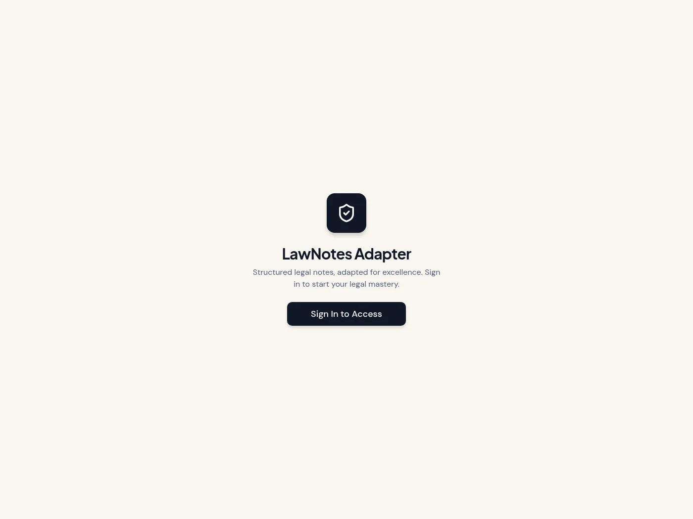Law Notes Adapter
