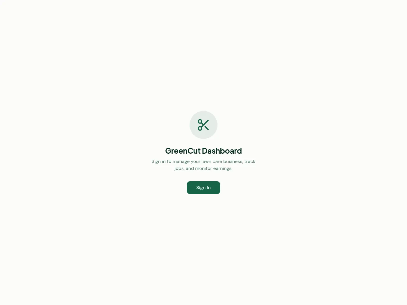 GreenCut Dashboard