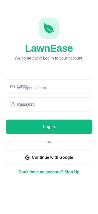 LawnEase – Smart Lawn Booking