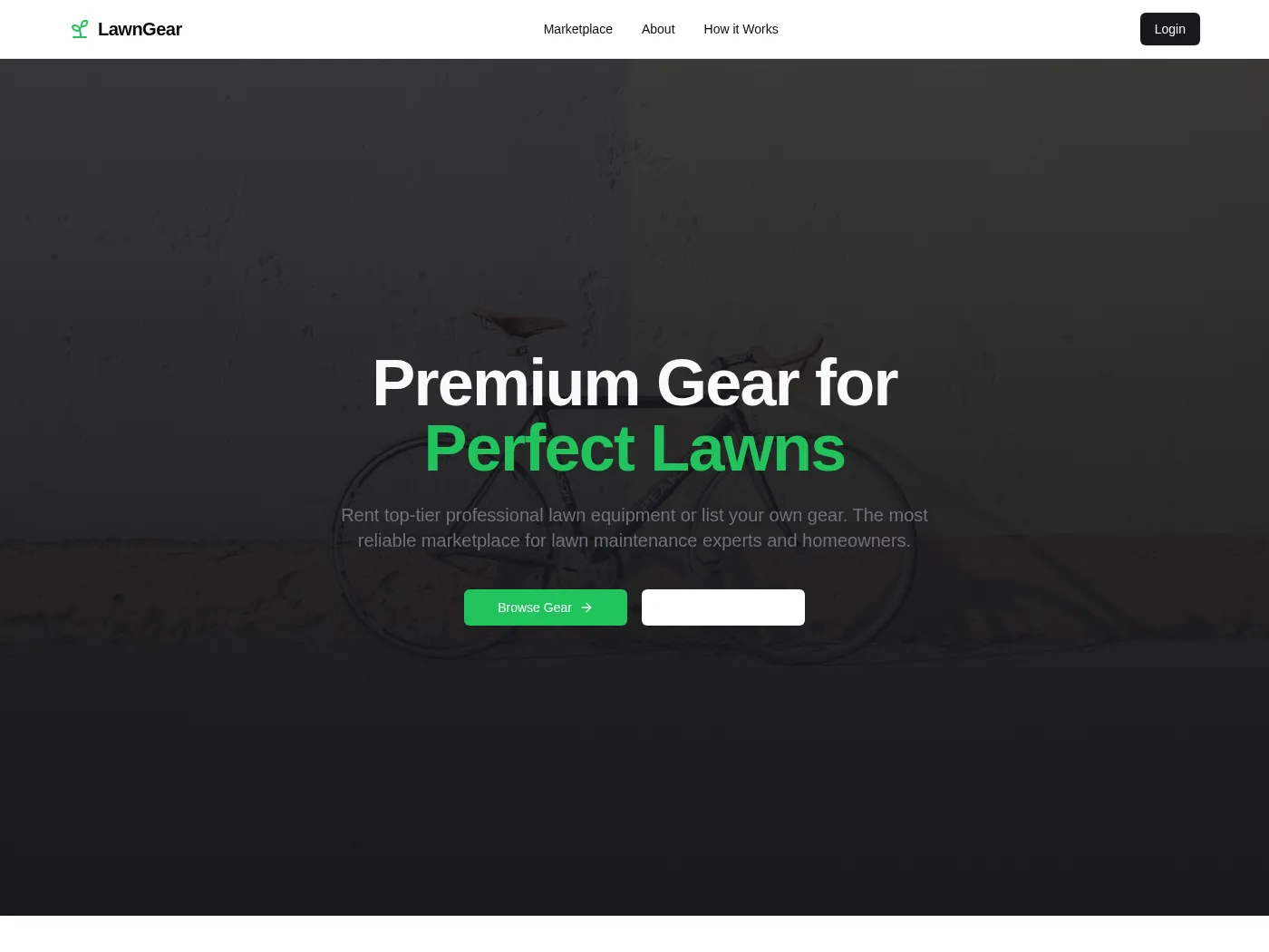 LawnGear Rental Hub