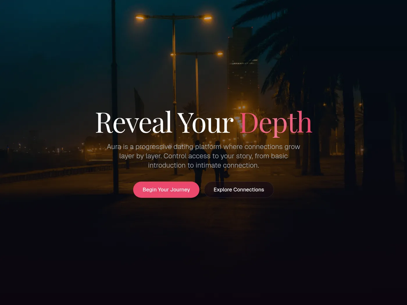 Layered Dating Platform — built with AI on Blink