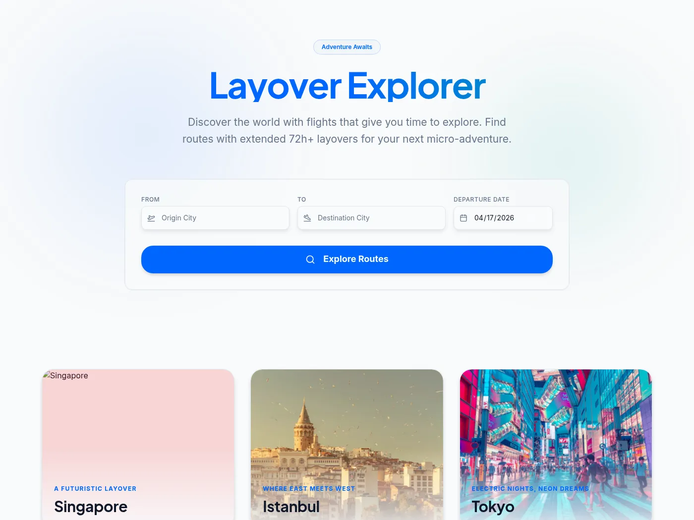 Layover Explorer
