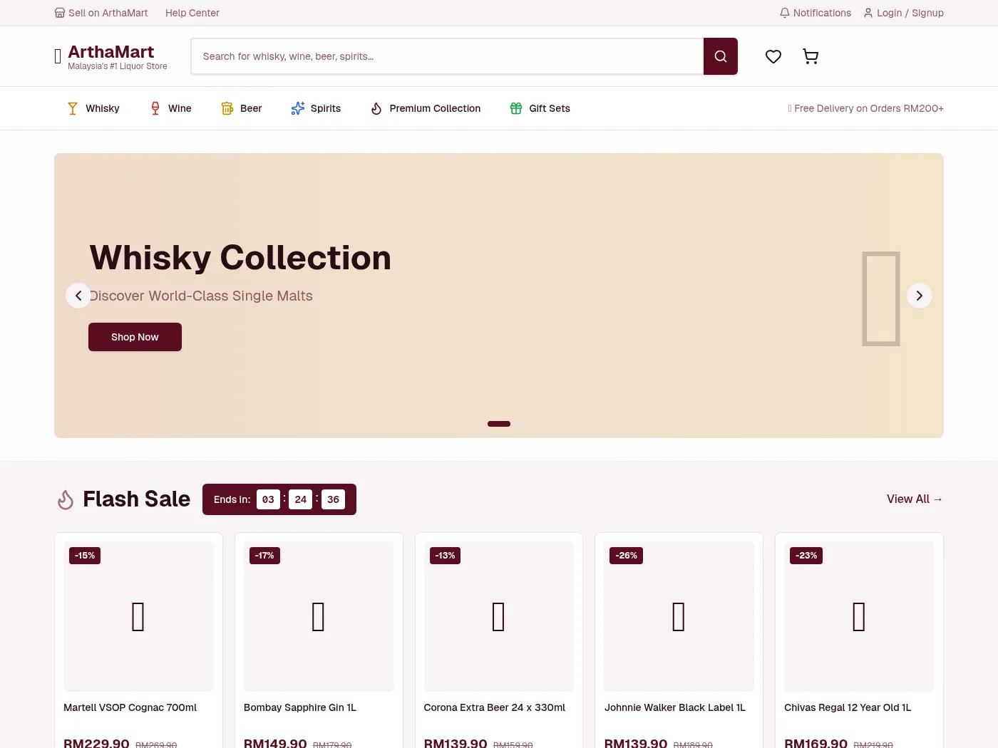 Lazada Liquor Clone
