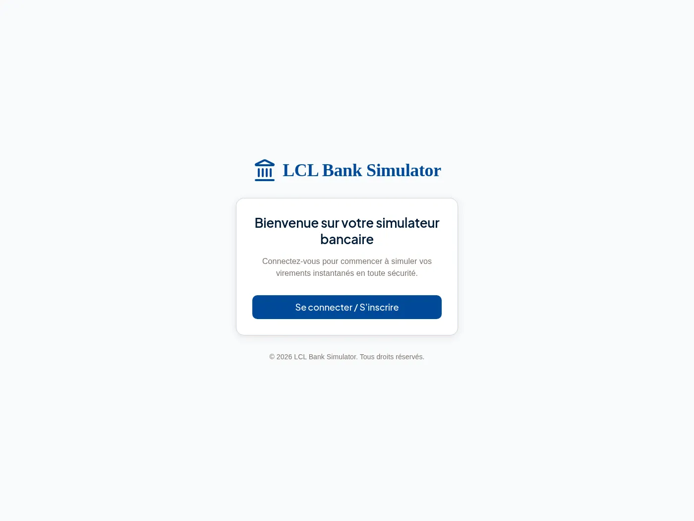 LCL Bank Simulator