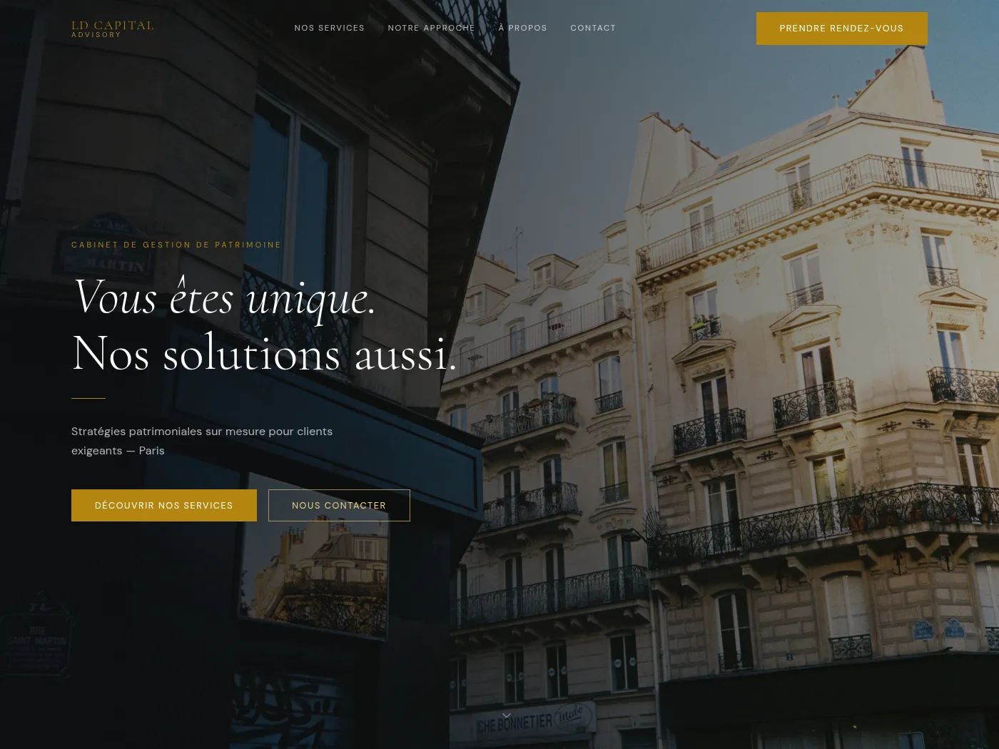 LD Capital Vitrine