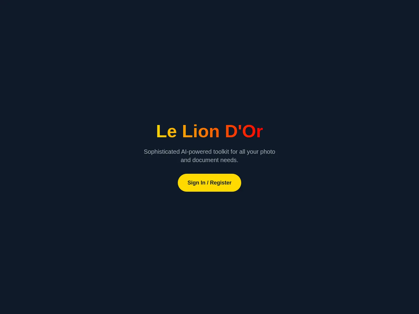Le Lion D'Or AI Studio