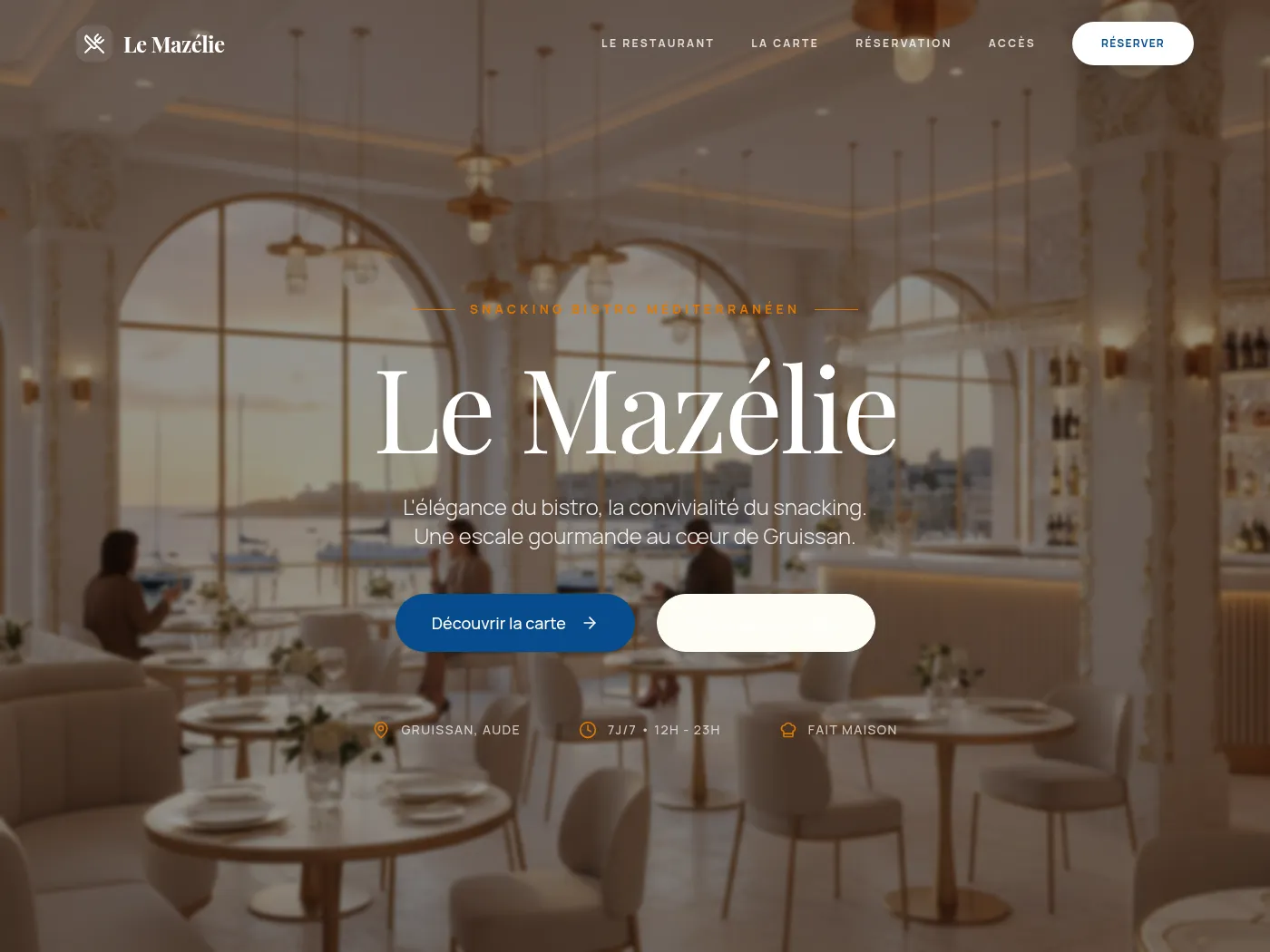 Le Mazélie Dining Web