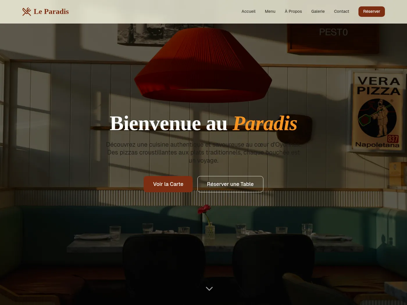 Le Paradis Restaurant Site