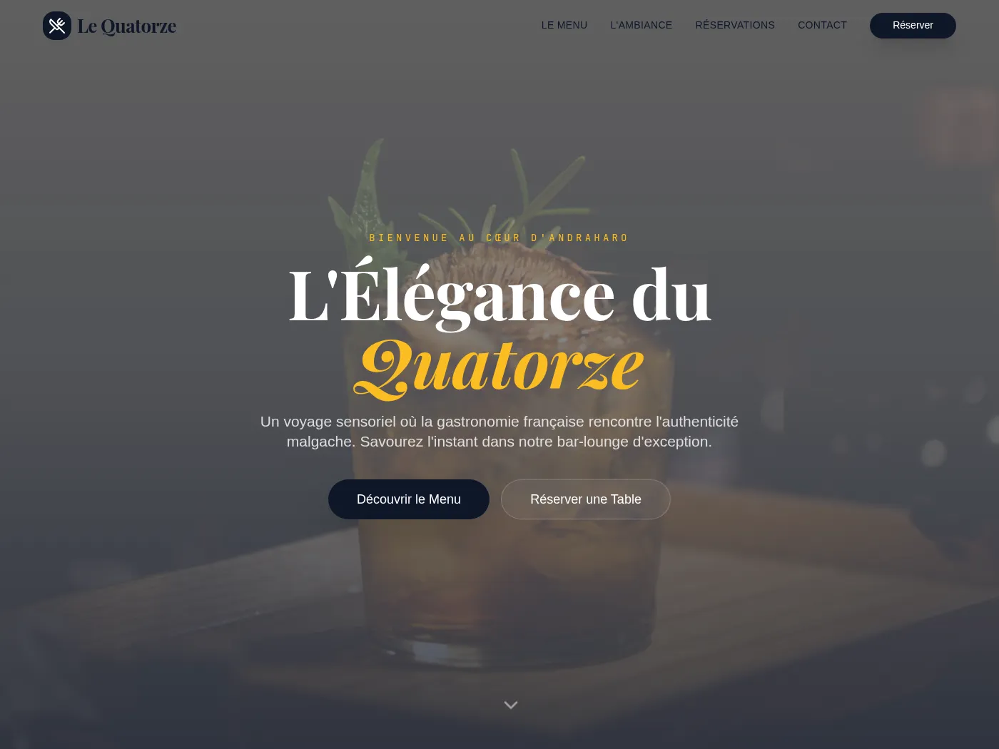 Le Quatorze Webpage