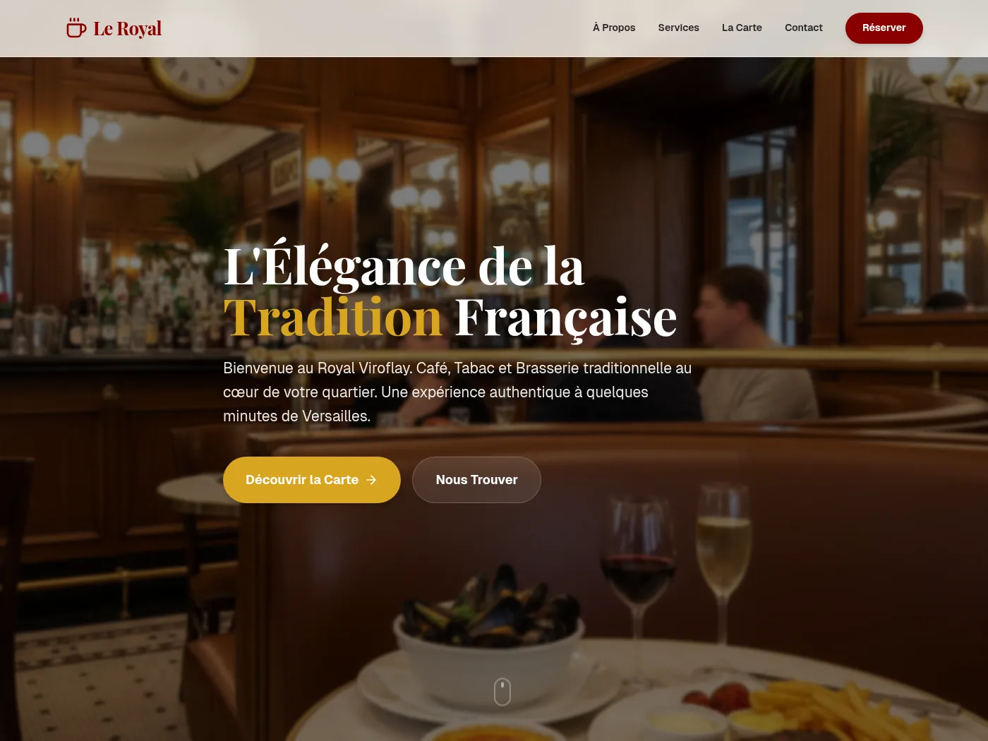 Le Royal Landing Page