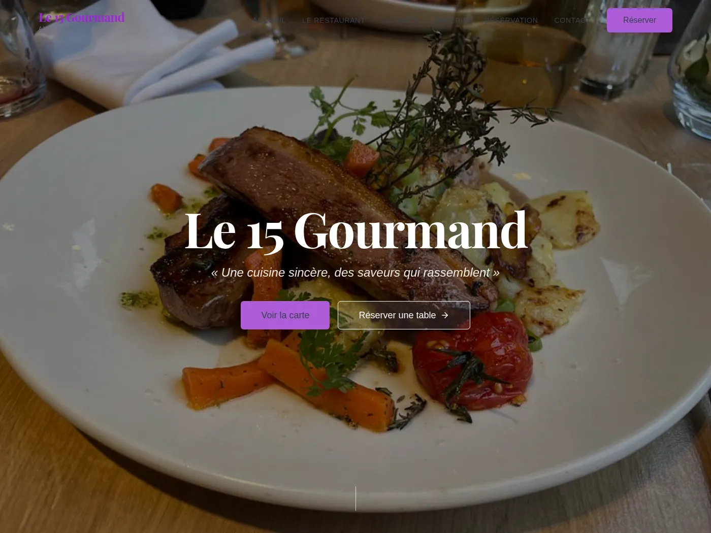 Le 15 Gourmand Web
