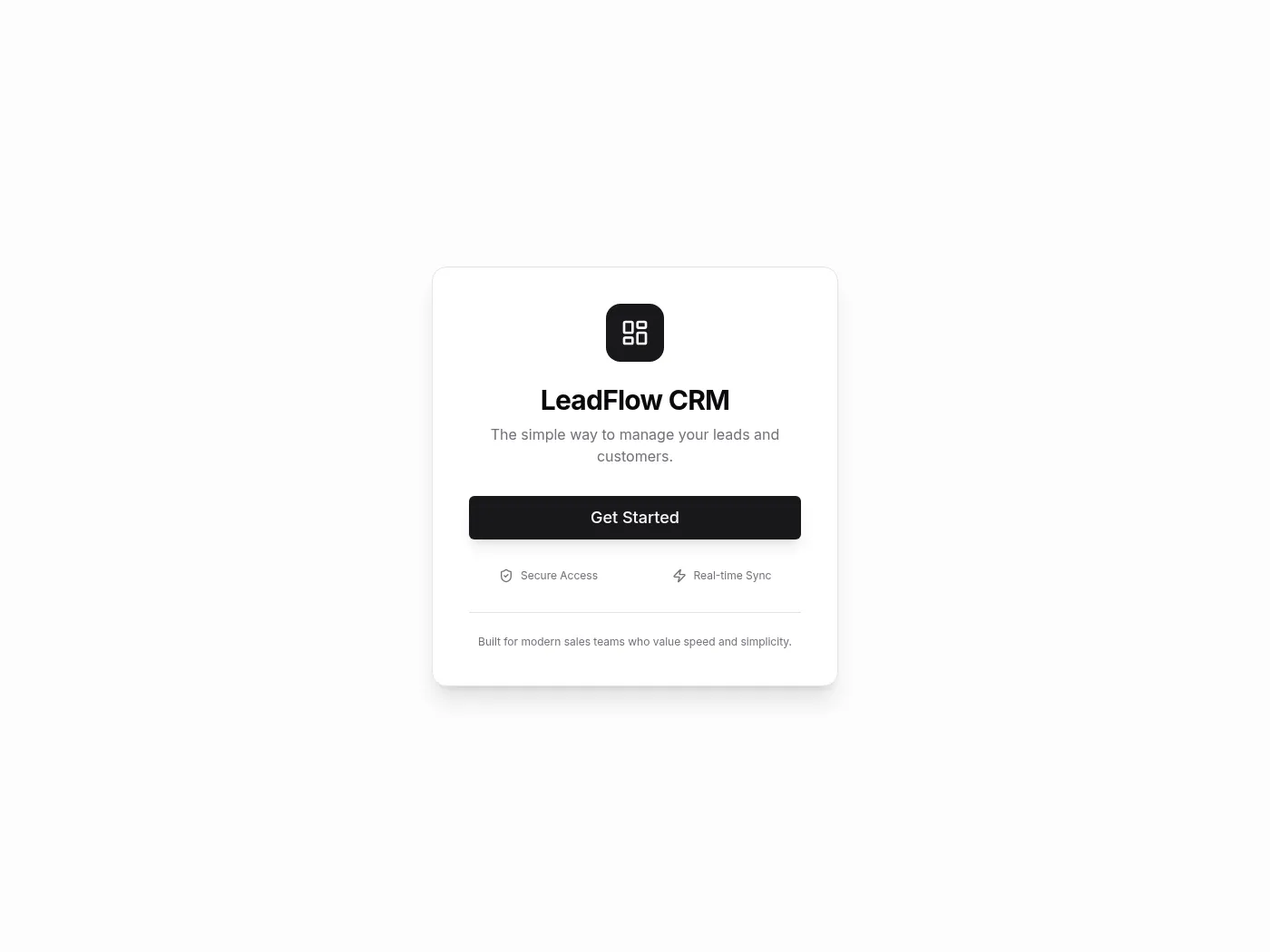 LeadFlow CRM