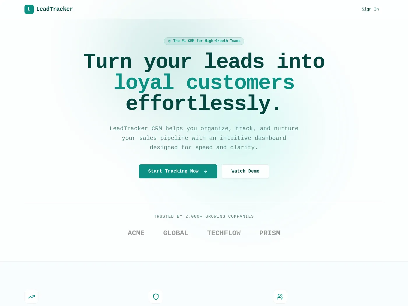 LeadTracker CRM