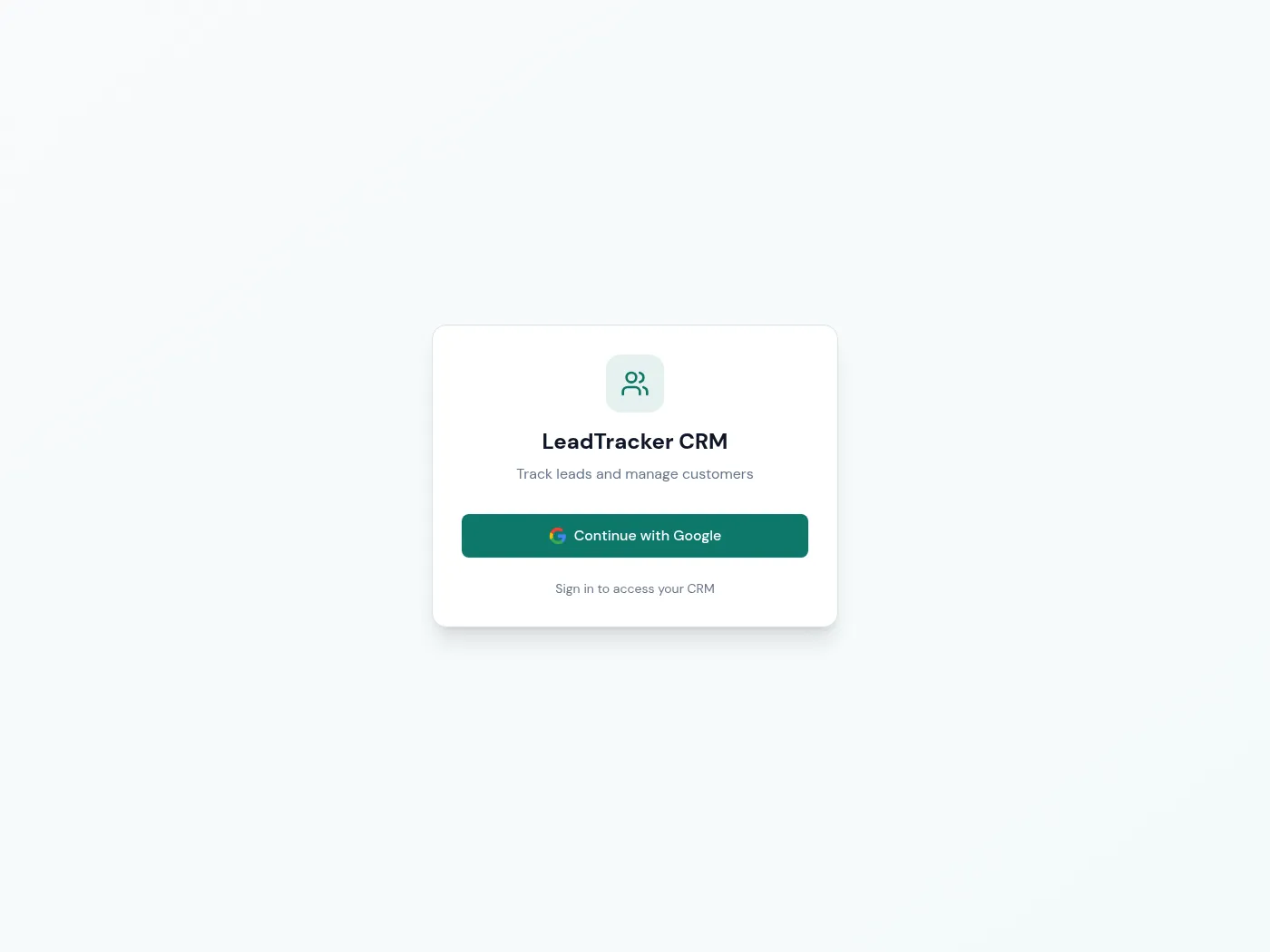 LeadTracker CRM