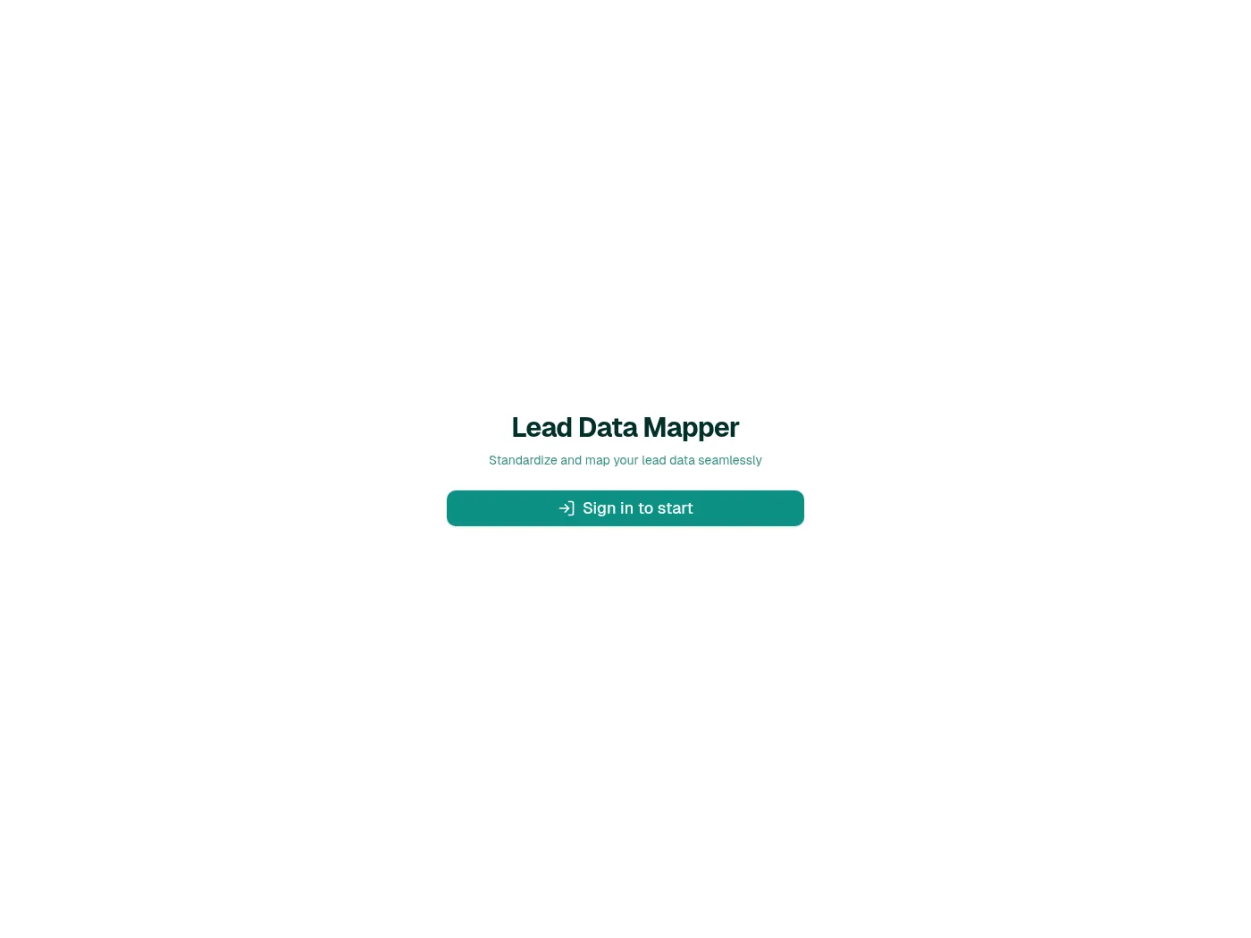 Lead Data Mapper