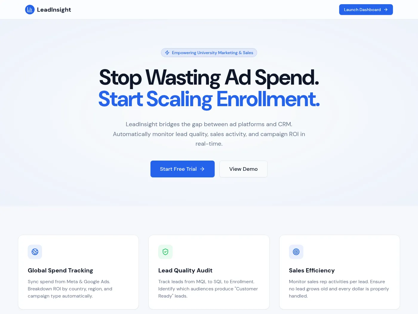 Lead Insight Dashboard