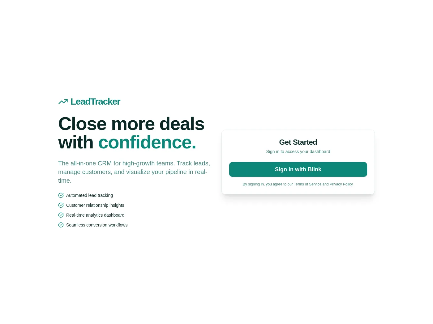 LeadTracker CRM