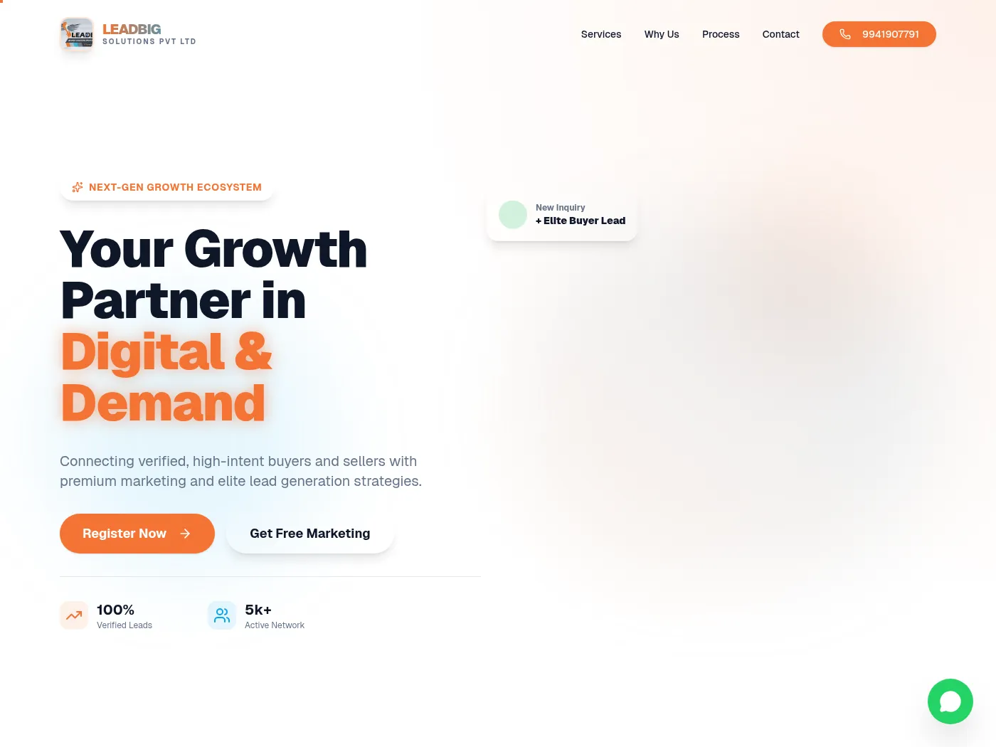 LeadBig Growth Landing