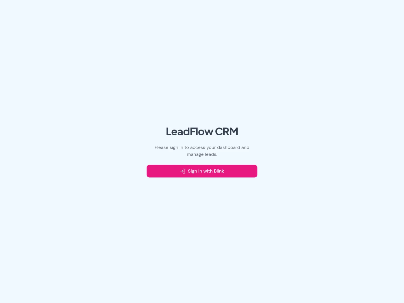LeadFlow CRM