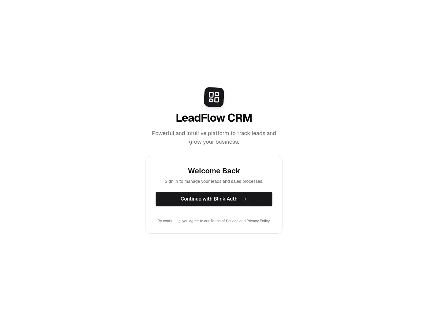 LeadFlow CRM