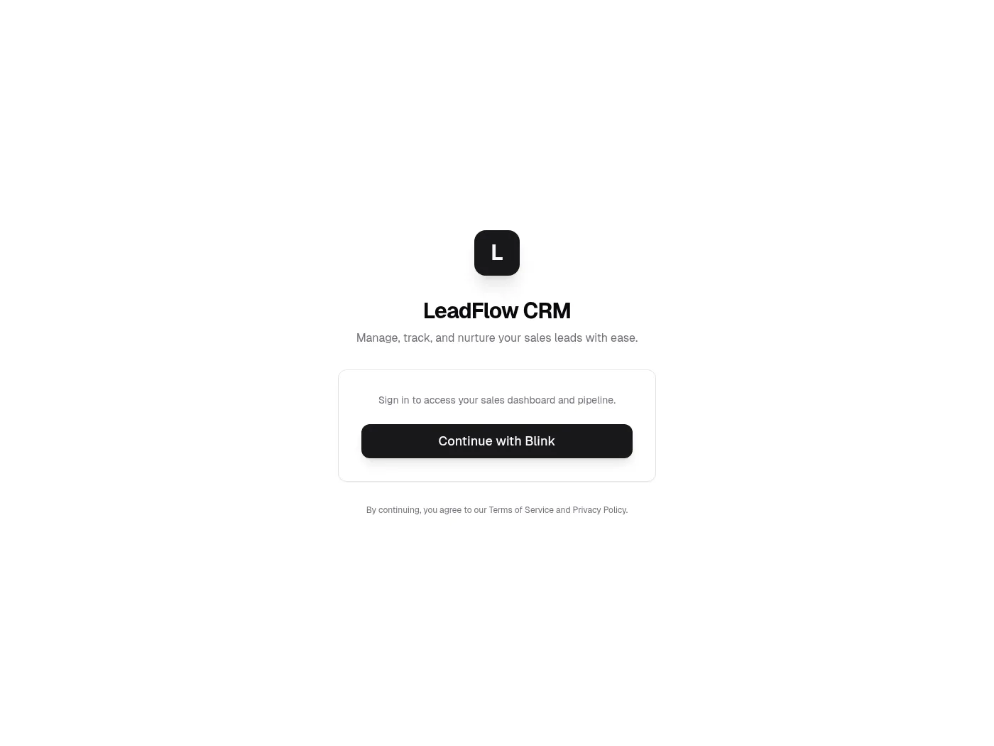 LeadFlow CRM
