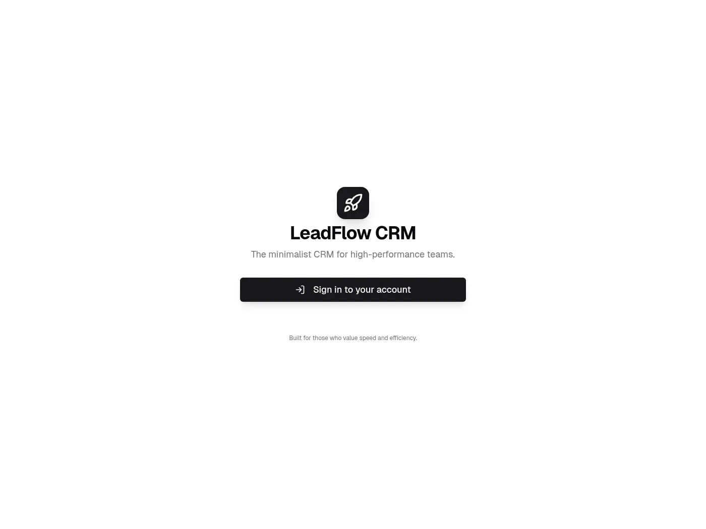 LeadFlow CRM