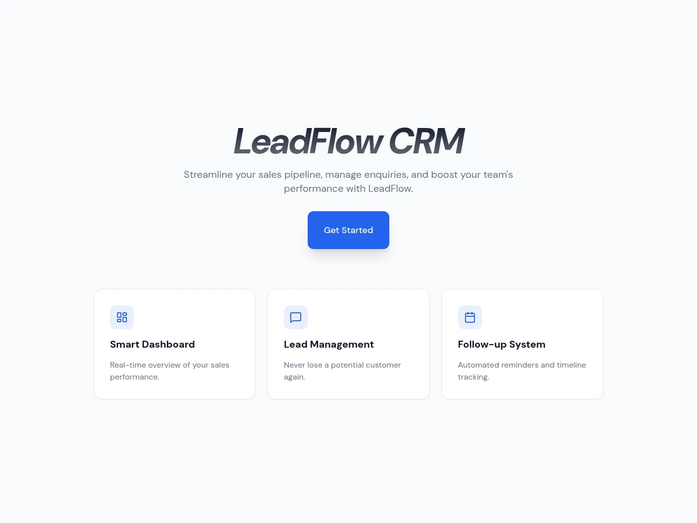 LeadFlow CRM