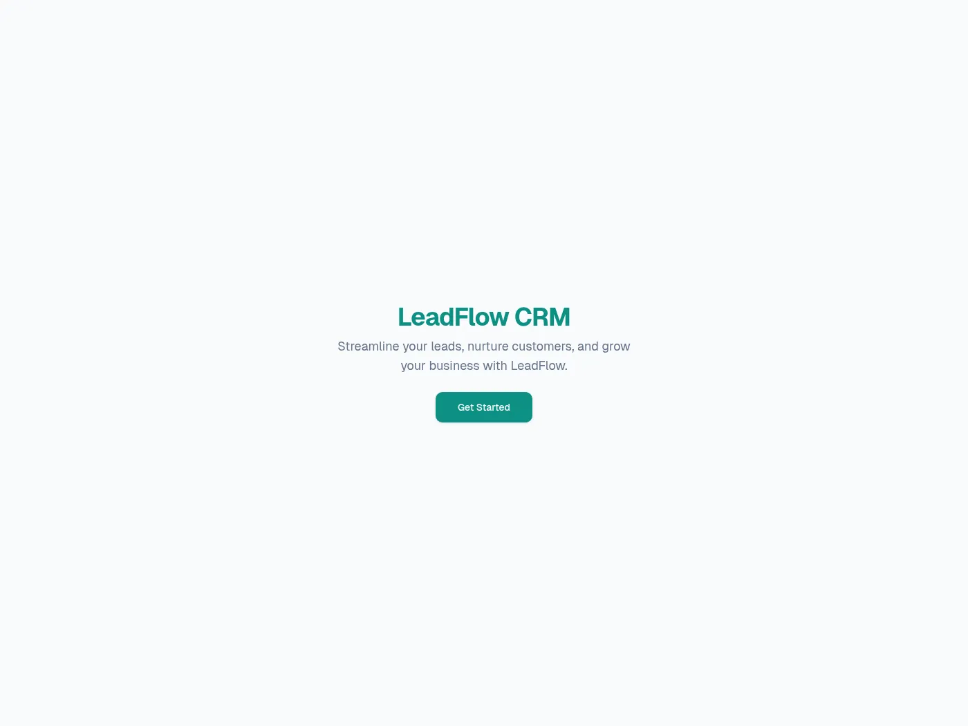 LeadFlow CRM