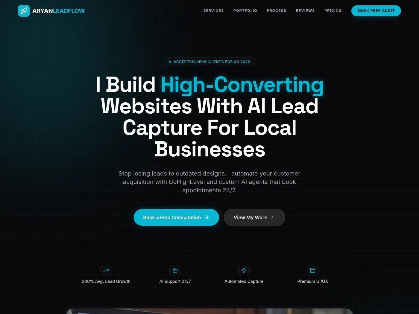 Aryan LeadFlow Portfolio