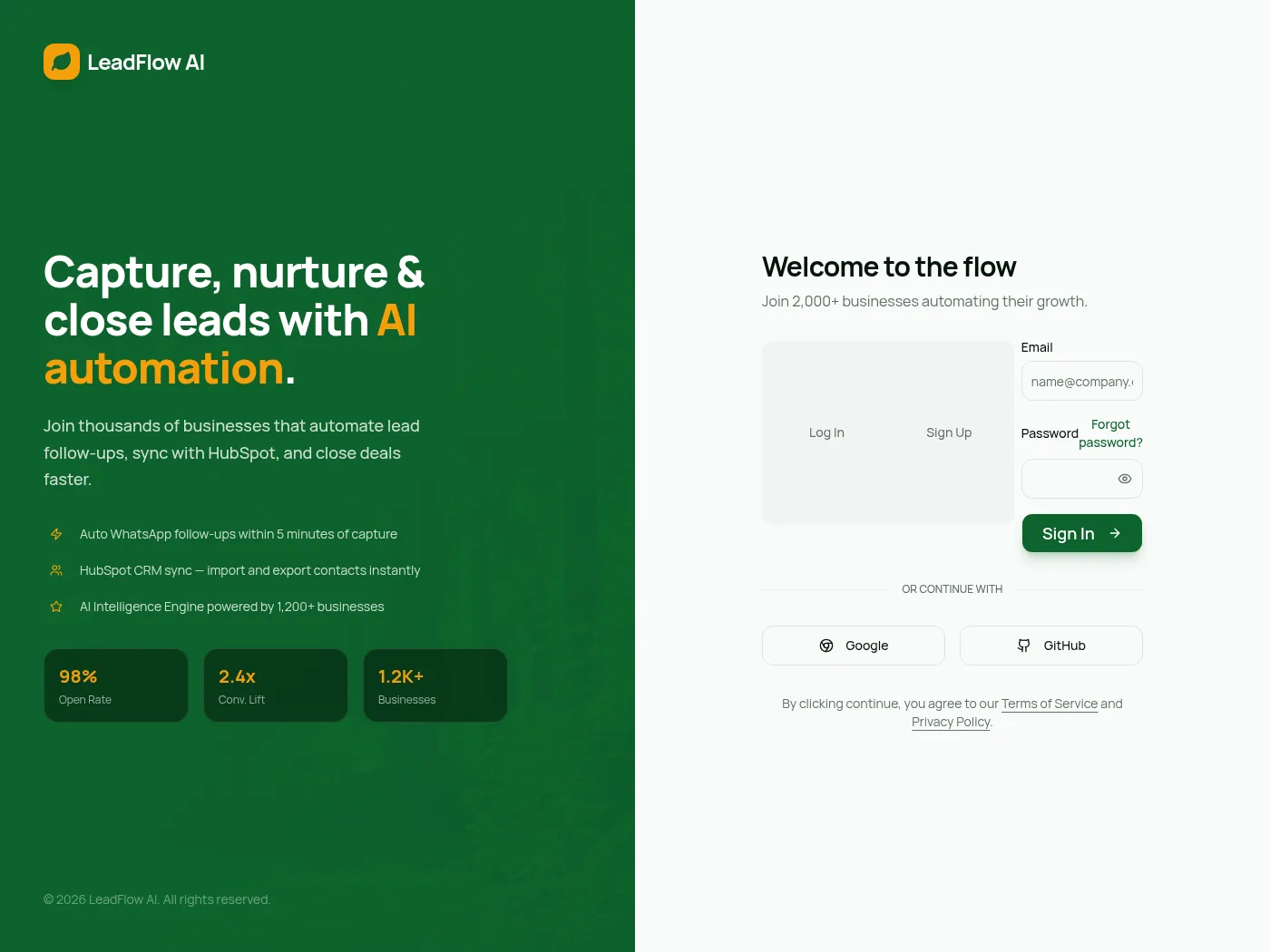 LeadFlow AI SaaS